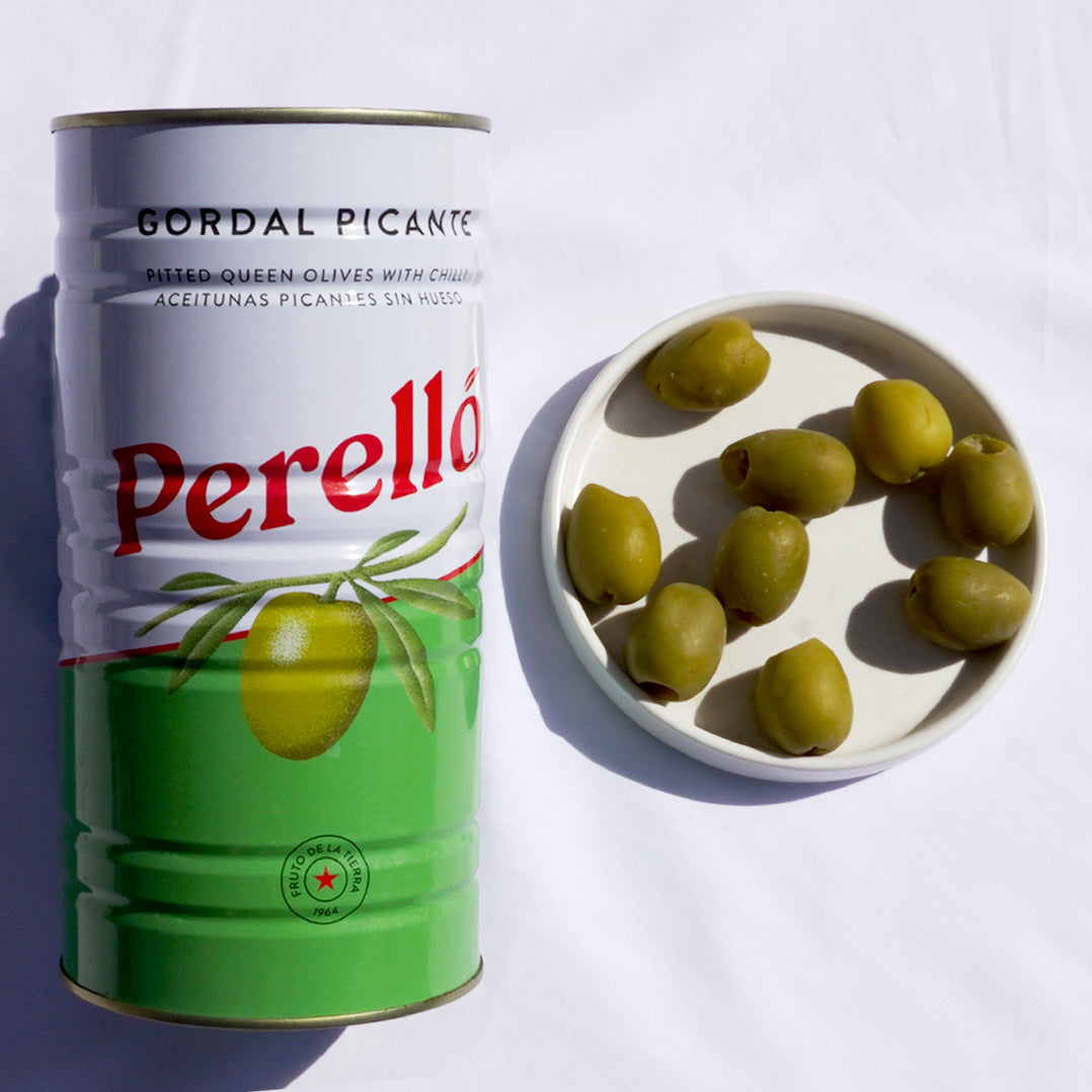 Perelló Gordal Spicy Pitted Olives 600g — ARC IBERICO IMPORTS