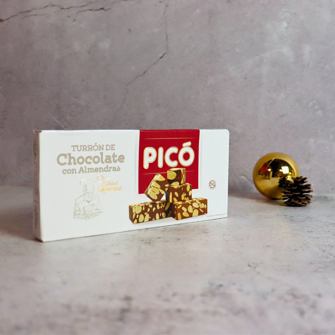 Picó Turrón de Chocolate con Almendras – Chocolate Almond Nougat 200g ...