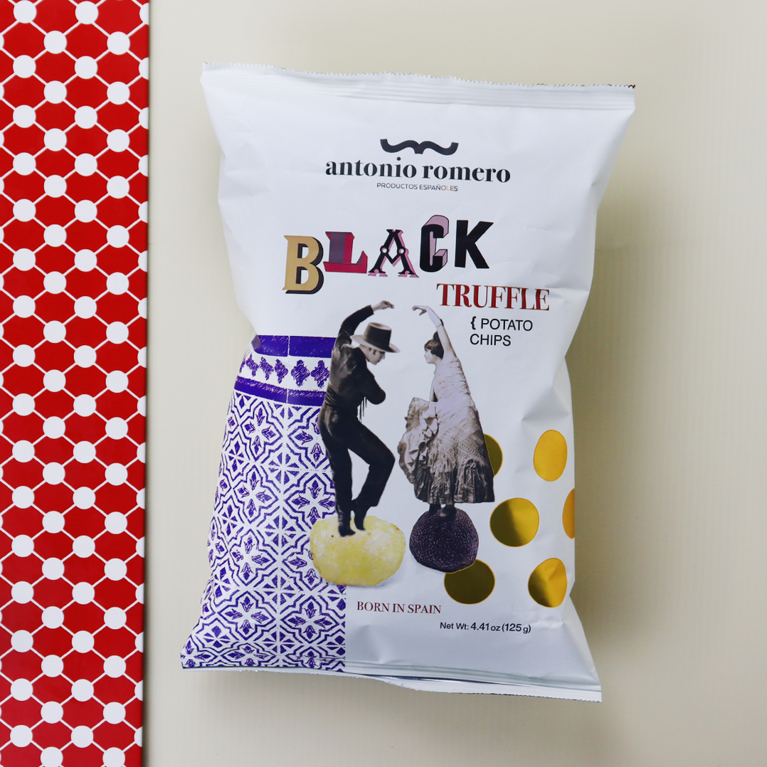 ANTONIO ROMERO Black Truffle Flavour Spanish Potato Chips — ARC IBERICO ...